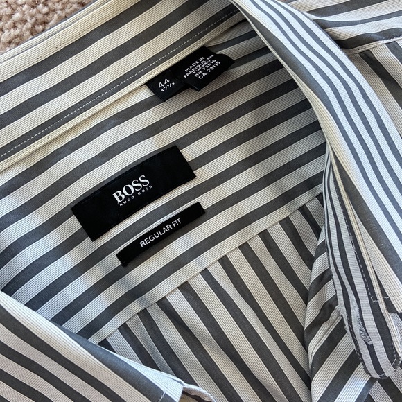 Hugo Boss | Shirts | Hugo Boss Striped Dress Shirt | Poshmark